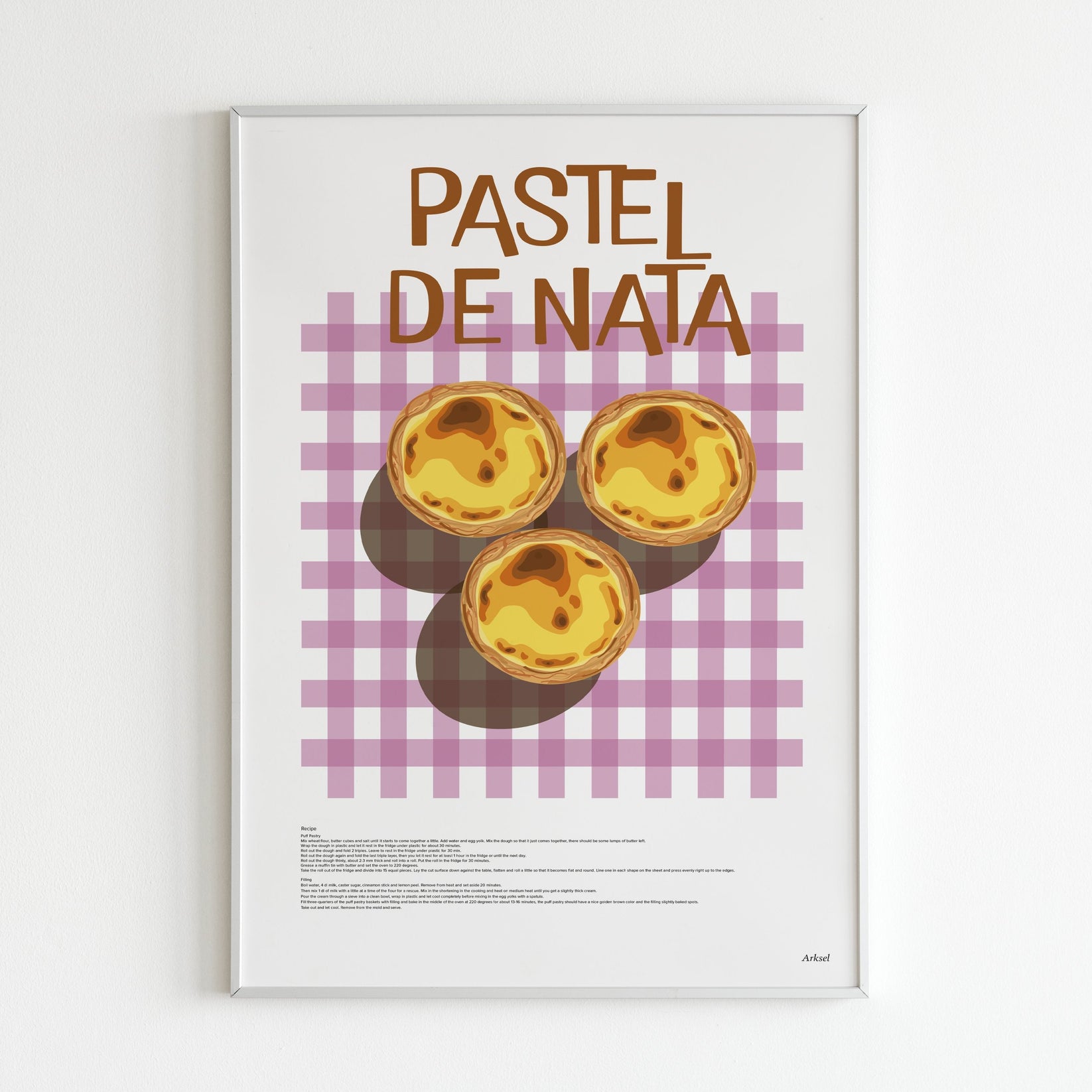 Pastel de nata Poster by Arksel | Cay Collective