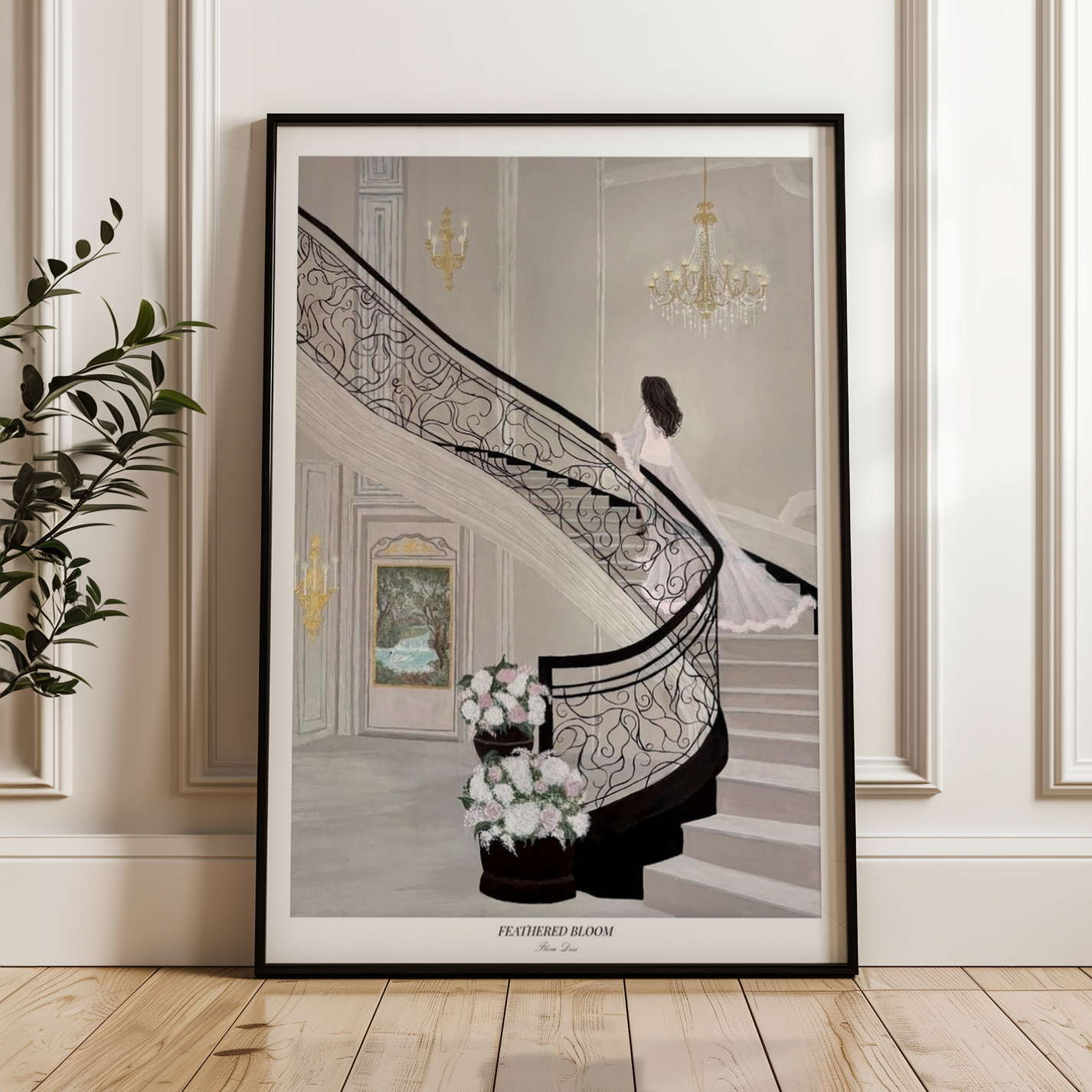 Feathered bloom poster – Cay Collective