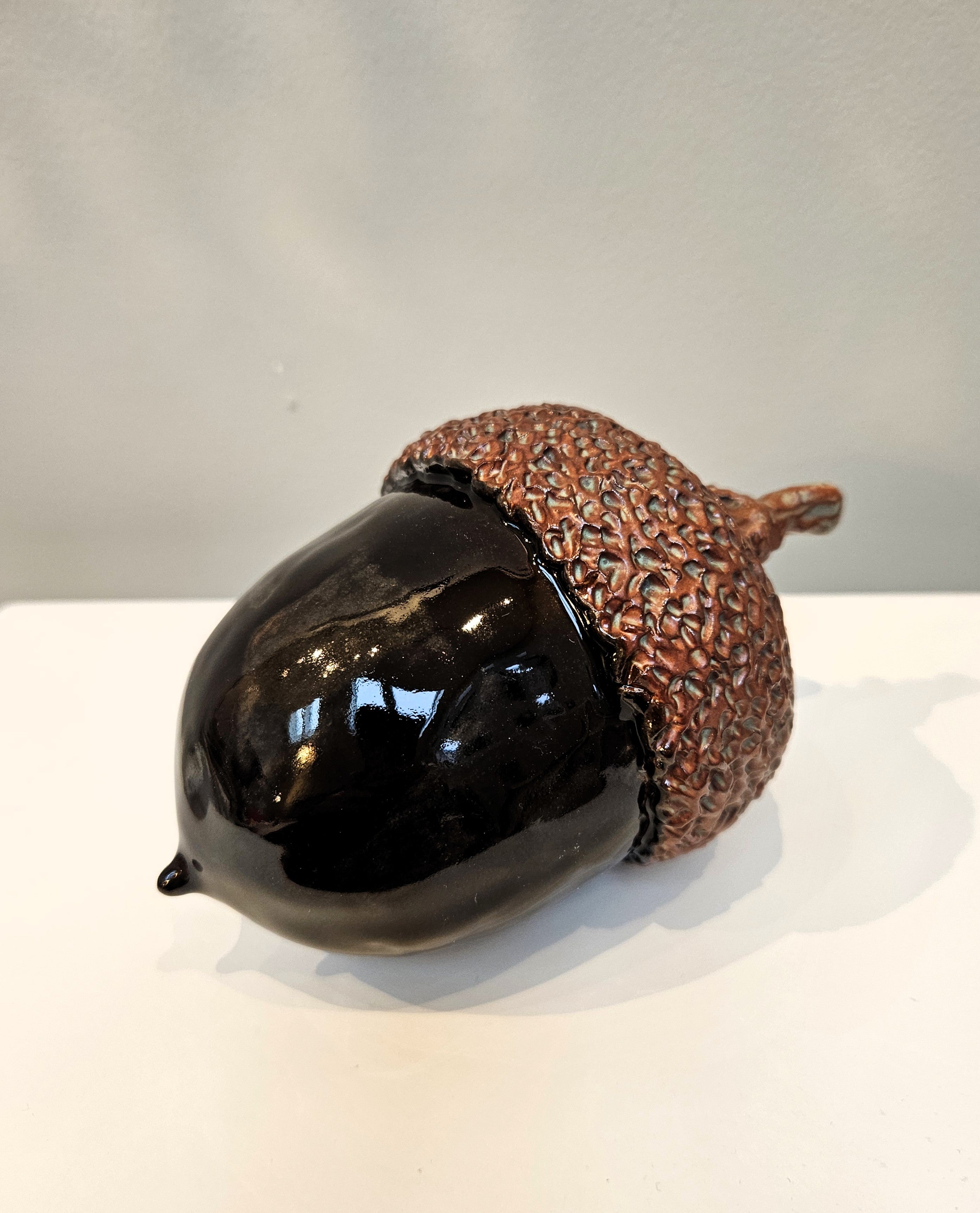 Handmade Ceramic Acorn Nr 3 - brown Sculpture – Cay Collective