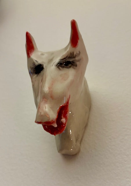 A dog named Wolfie. Wall art – Cay Collective