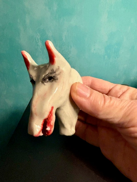 A dog named Wolfie. Wall art – Cay Collective